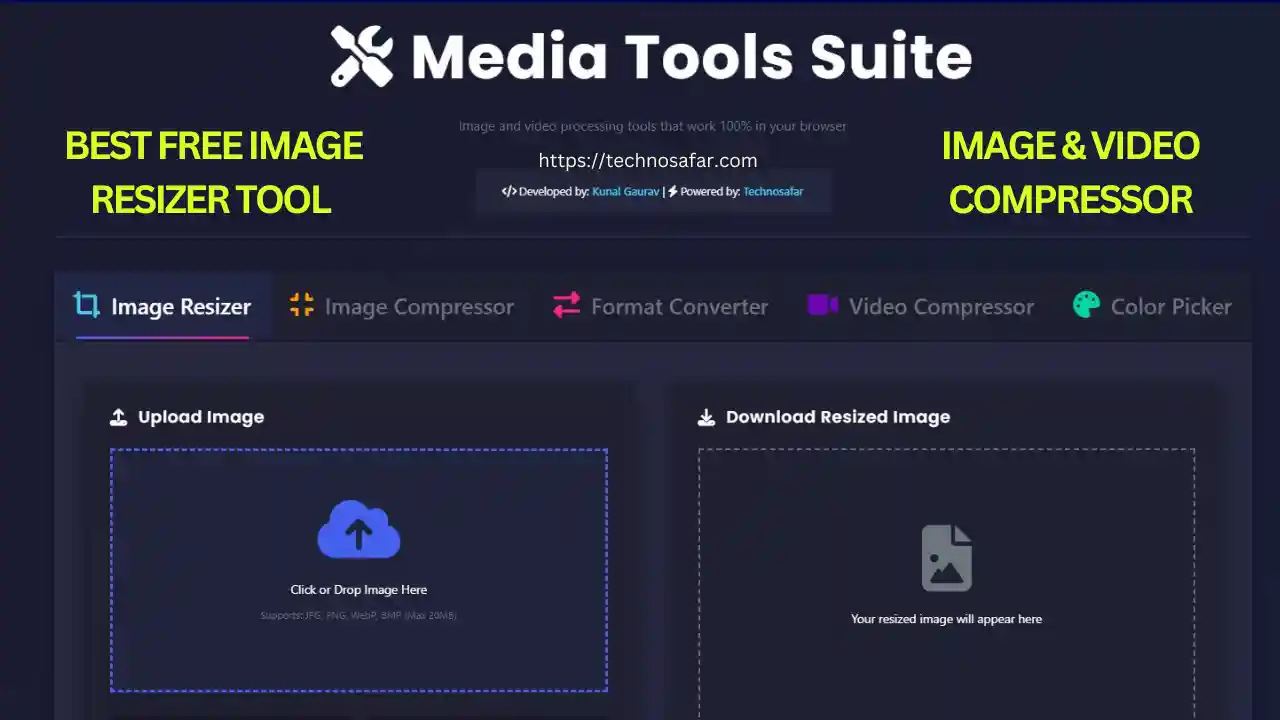Best Free Image Resizer Tool | Image Video Compressor